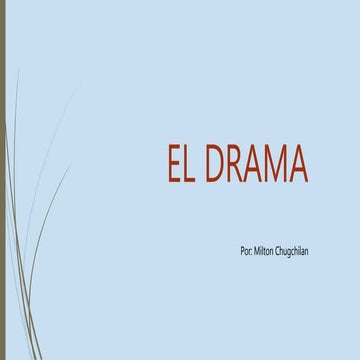 El drama | PPTX