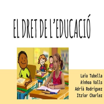 El dret de l'educació / 2n C | PDF