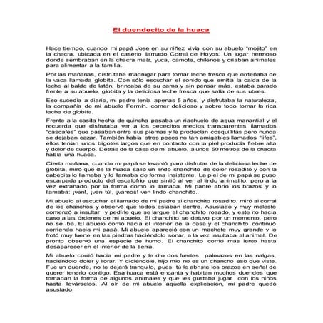 El duendecito de la huaca | DOCX