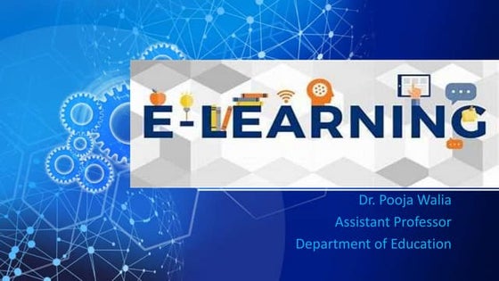 E - learning ppt | PPTX | Online Education | Education