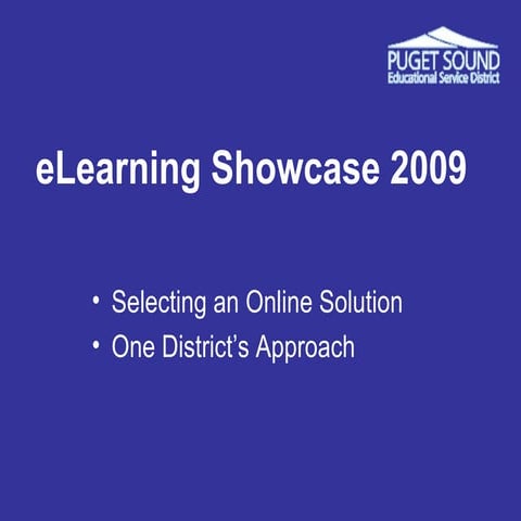 E Learning Showcase 2009 | PPT