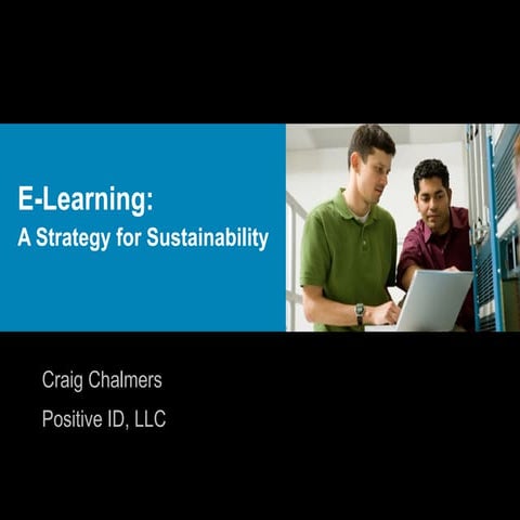 Elearning and Sustainability | PPT
