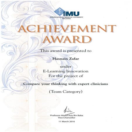 eLearning Innovation Award 2016 Compare your thinking with expert ...