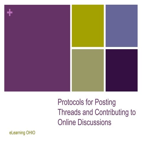 eLearning Discussion Protocols | PPTX