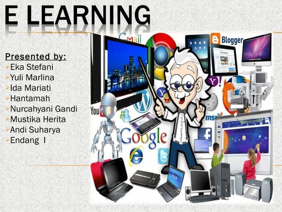 E - learning ppt | PPTX | Online Education | Education