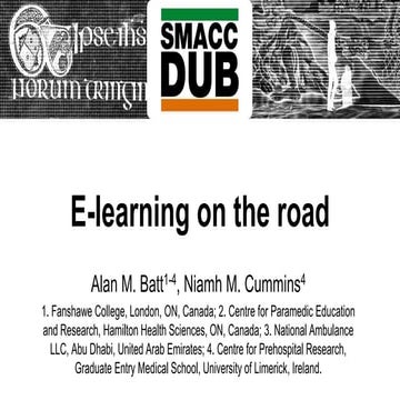 Elearning on the road - online learning and social media for CPC | PPT