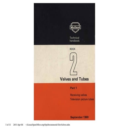Electronic Valves, Operating Conditions, Mullard Technical | PDF