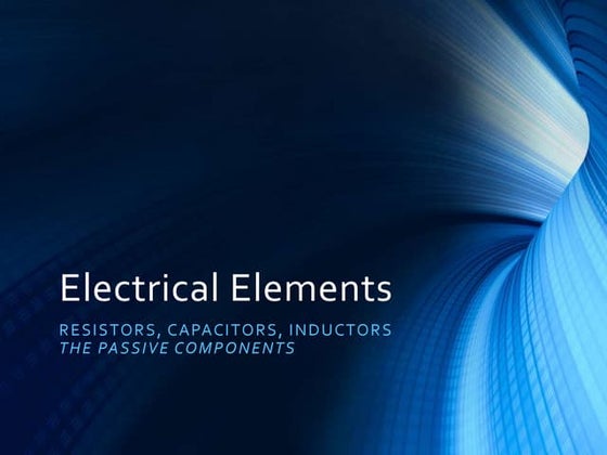 Basic Electrical Parameters ( Basic Electrical Engineering) | PPTX ...