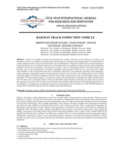 Railway Inspection System Using Iot Pdf