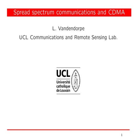 Spread spectrum communications and CDMA | PDF | Computer Networking | Computing