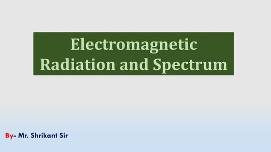 Electromagnetic waves | PPT