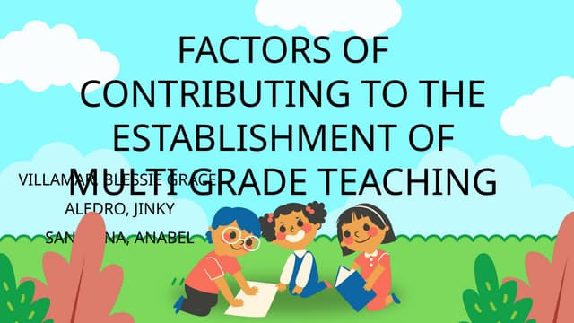 Multi-grade-class powerpoint presentation | PPT