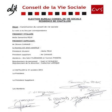 Elect bureau2012 | PDF