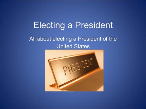 President election flowchart | PPT