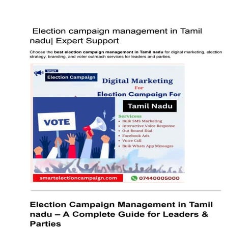 Election campaign management in Tamil nadu-smartelectioncampaign.pdf