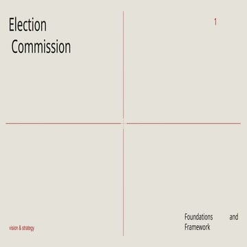 The Election Commission is an autonomous constitutional body pptx | PPTX