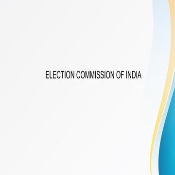 election commission of India (1).ppt election | PPT