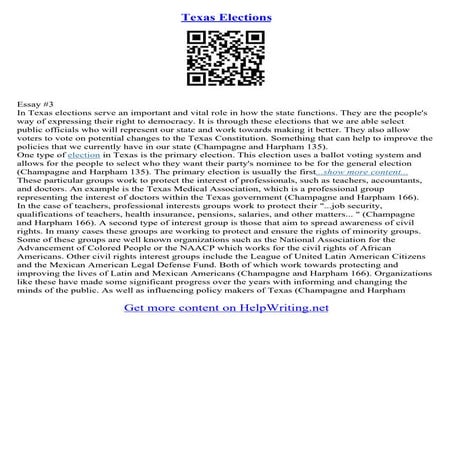 Election Essay Topics | PDF