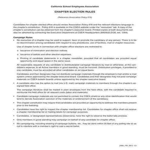 Election rules | PDF