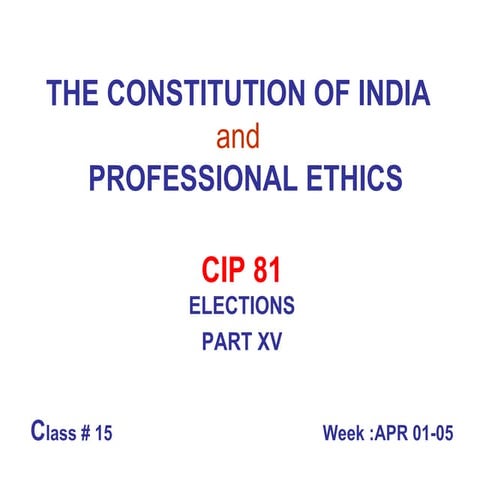 Elections | PPT