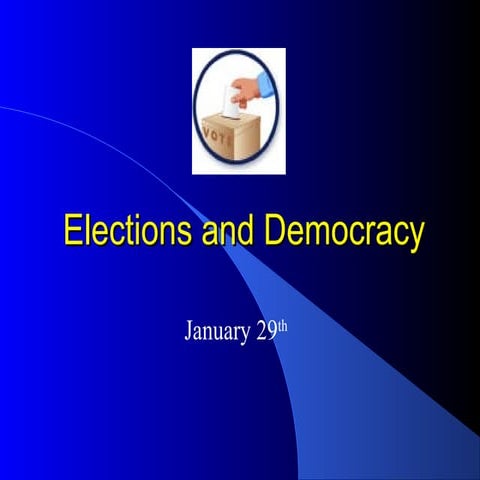 Elections | PPT | Civic affairs | Politics
