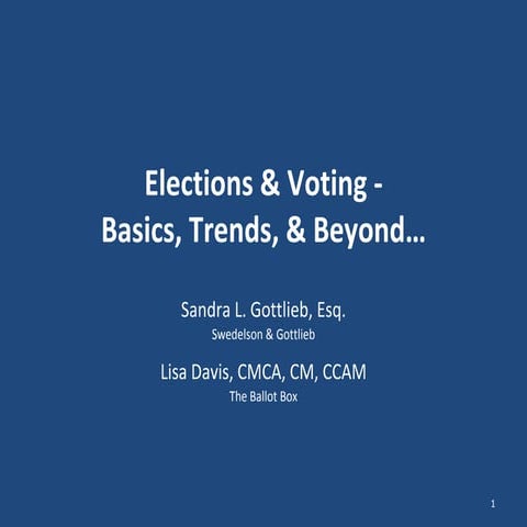 Elections And Voting | PPT