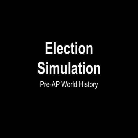 Election Simulation | PPT