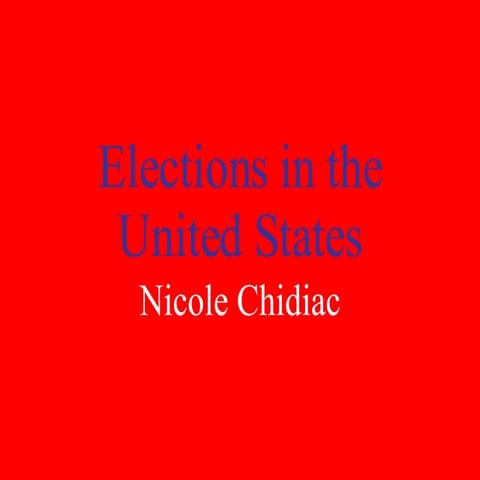 Elections In The United States | PPT