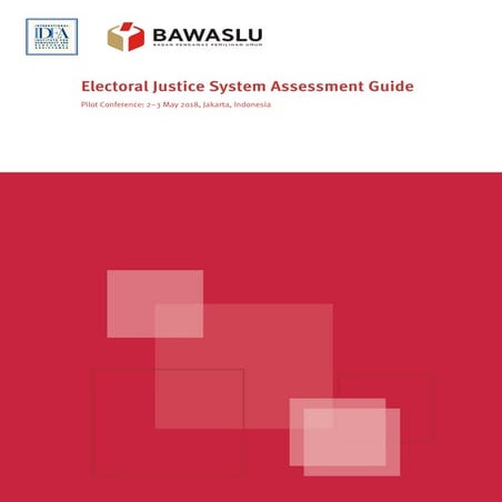 Electoral Justice System Assessment Guide | PDF