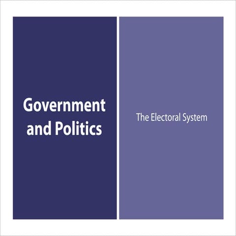 Electoral System | PDF | Civic affairs | Politics