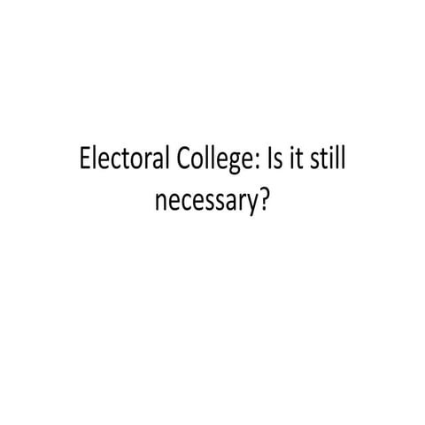 Electoral college | PPT