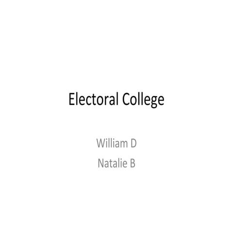 3.electoral college ppt | PPTX