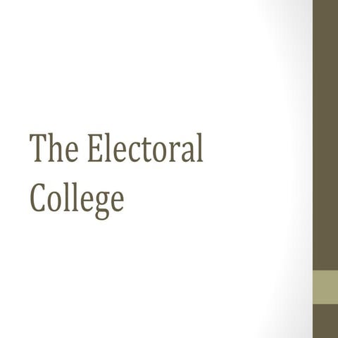 Electoral College | PPT