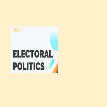 Electoral politics grade 9 | PPTX