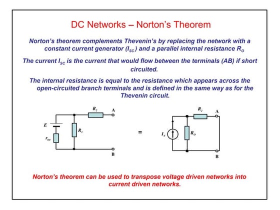 NT PPT[Norton’s Theorem].pdf | Computer Networking | Computing