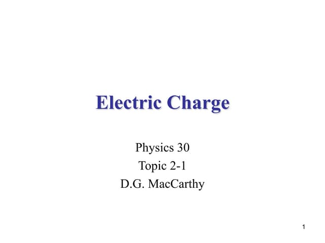 Electrostatics | PPTX