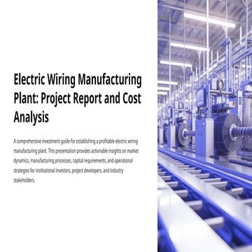 Setting Up a Toilet Paper Manufacturing Plant Report 2025 PPT | PPTX