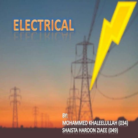 Electrical | PPTX