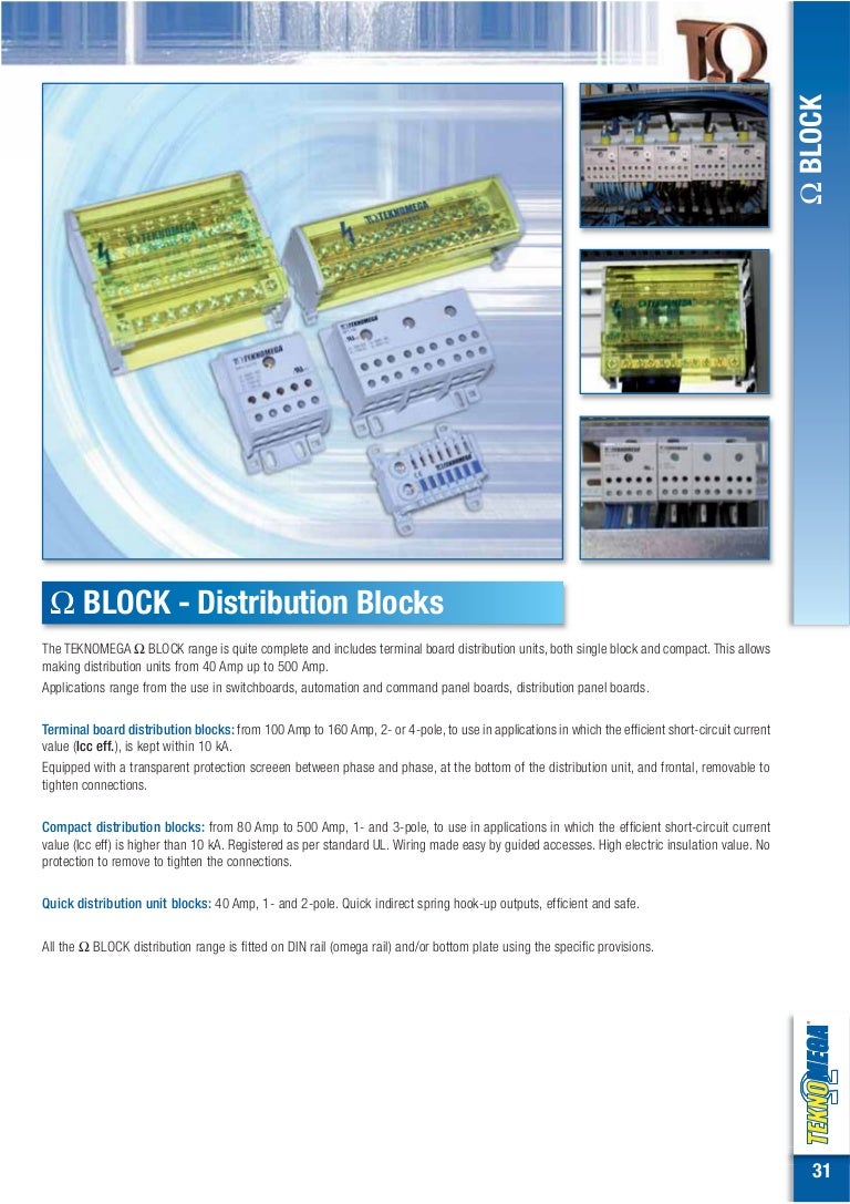 Electrical distribution-blocks