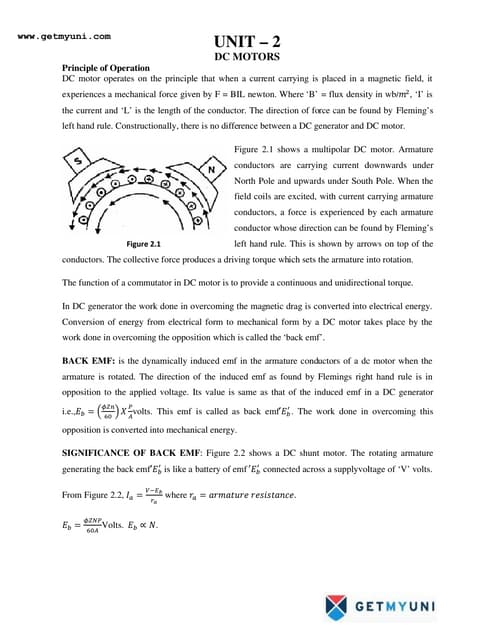 EMF EQUATION OF DC GENERATOR,DC MOTOR|DAY15|BACK EMF,TORQUE OF DC MOTOR ...