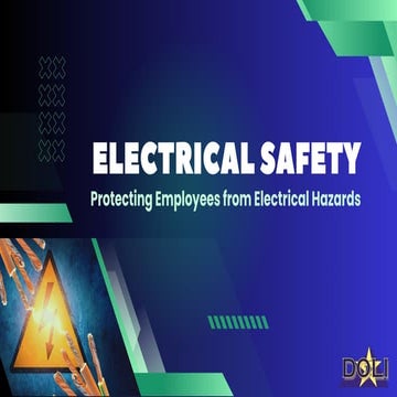 Electrical Hazards and their safety | PPSX