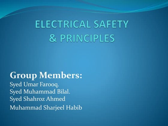 Be prepared electrical safety | PDF
