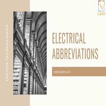 Electrical abbreviations | PDF