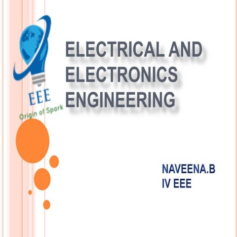 Electrical and electronics engineering (EEE) | PPTX