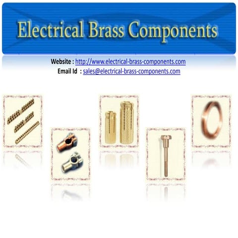 Electrical brass components Brass Parts | PDF