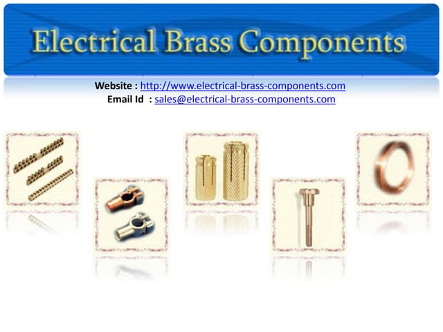 Electrical brass components brass parts
