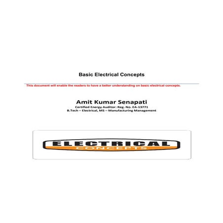 Electrical concepts | PDF
