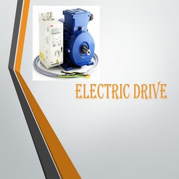electrical drive and its controlling techniques | PPTX