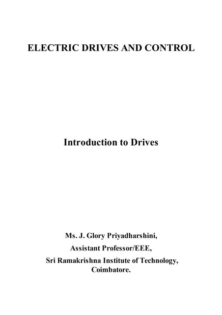 Electric motors and control systems2222 | PDF