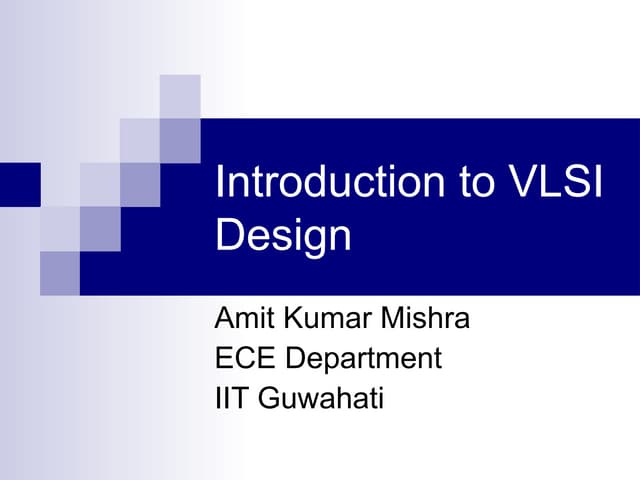Introduction to VLSI Design | PDF